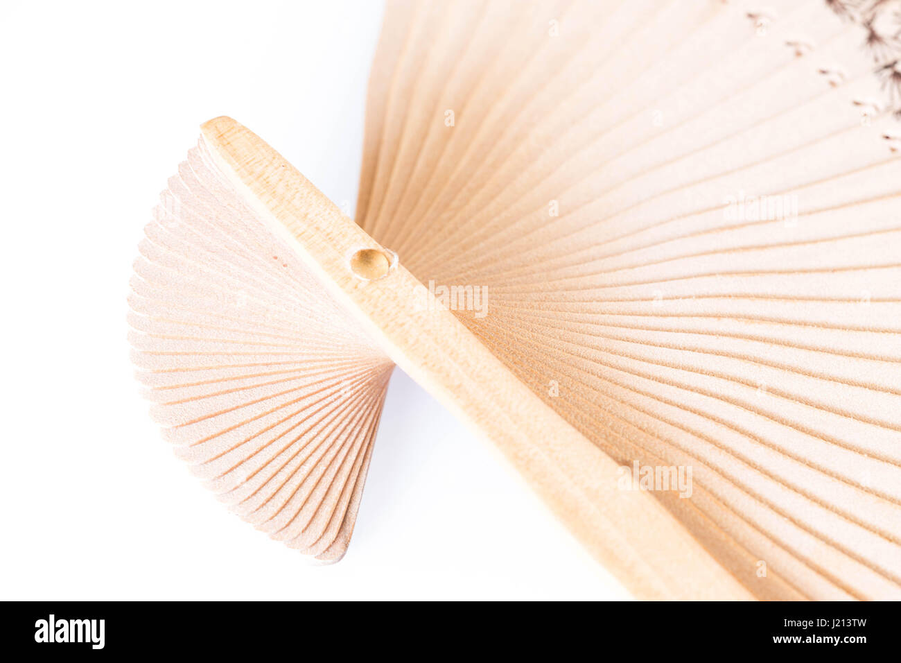 Wooden traditional japan fan Stock Photo - Alamy