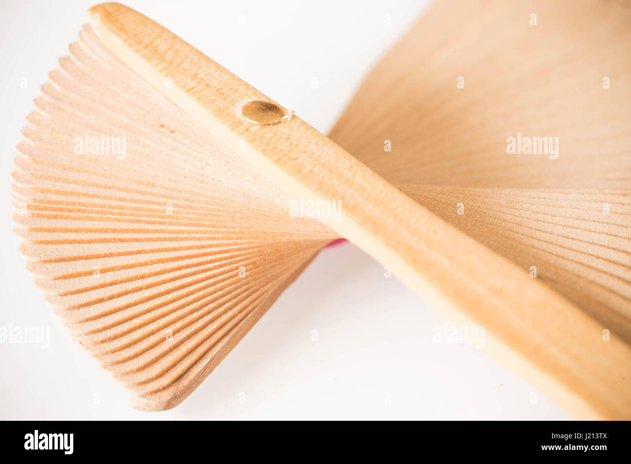 Wooden traditional japan fan Stock Photo - Alamy