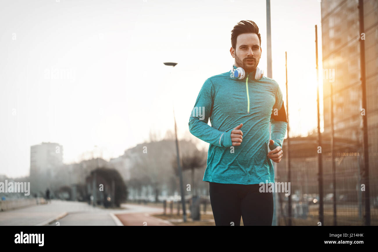 Handsome runner hi-res stock photography and images - Alamy