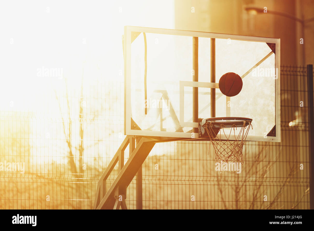 Background image of outdoor playground basketball court Stock Photo - Alamy