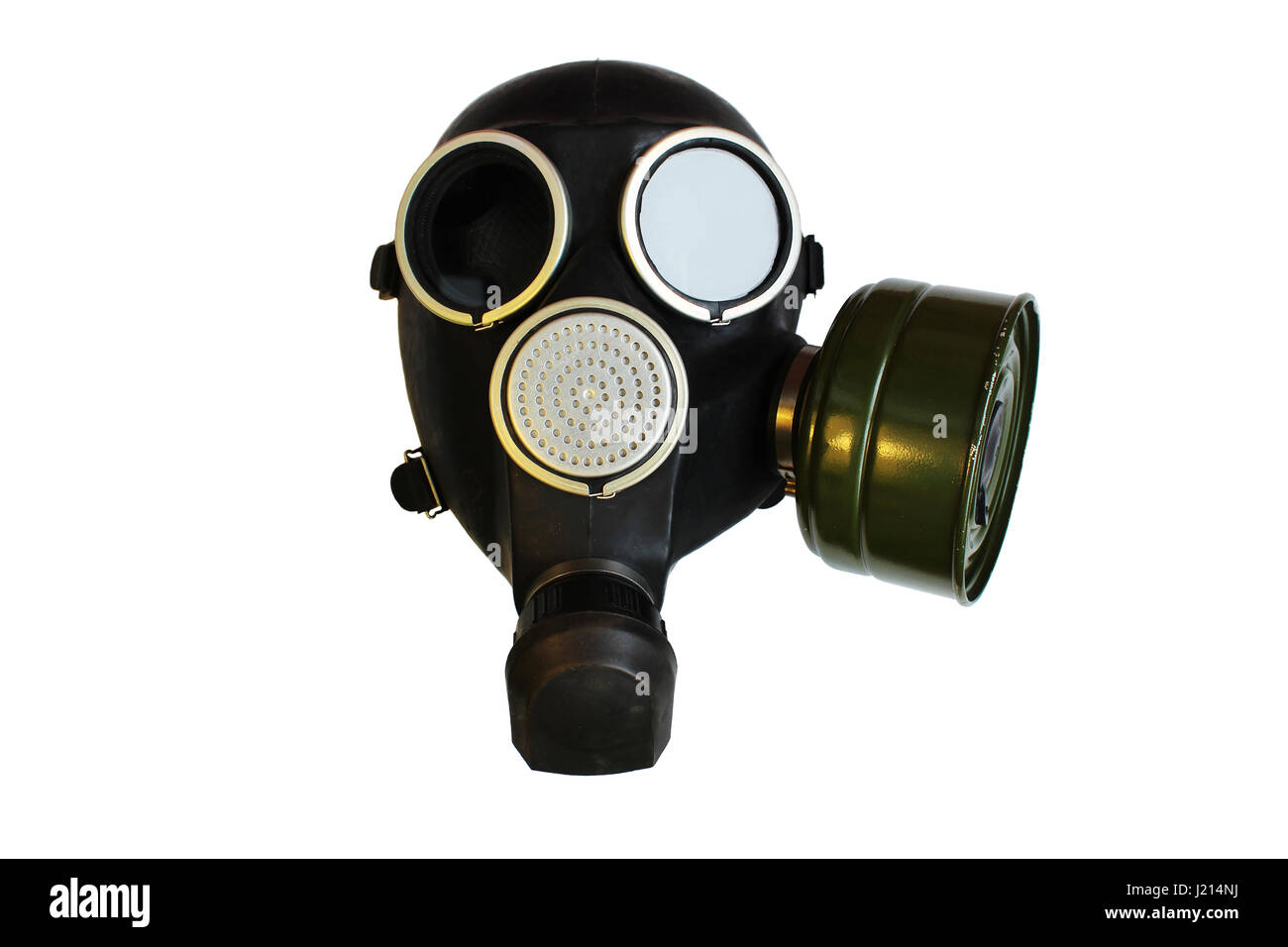 Isolated old russian gas mask on white background Stock Photo - Alamy