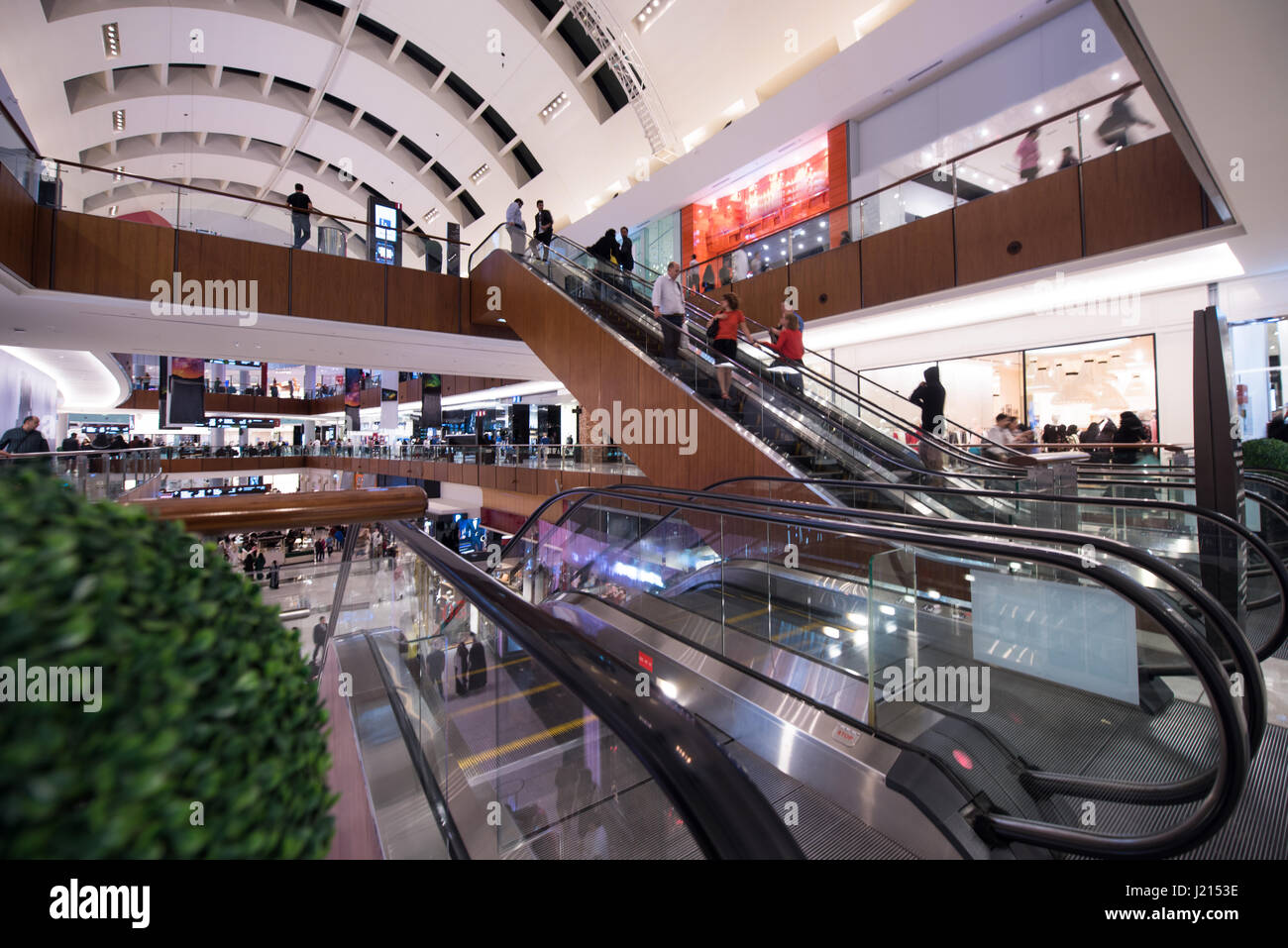 interior of the large modern shopping center Stock Photo - Alamy