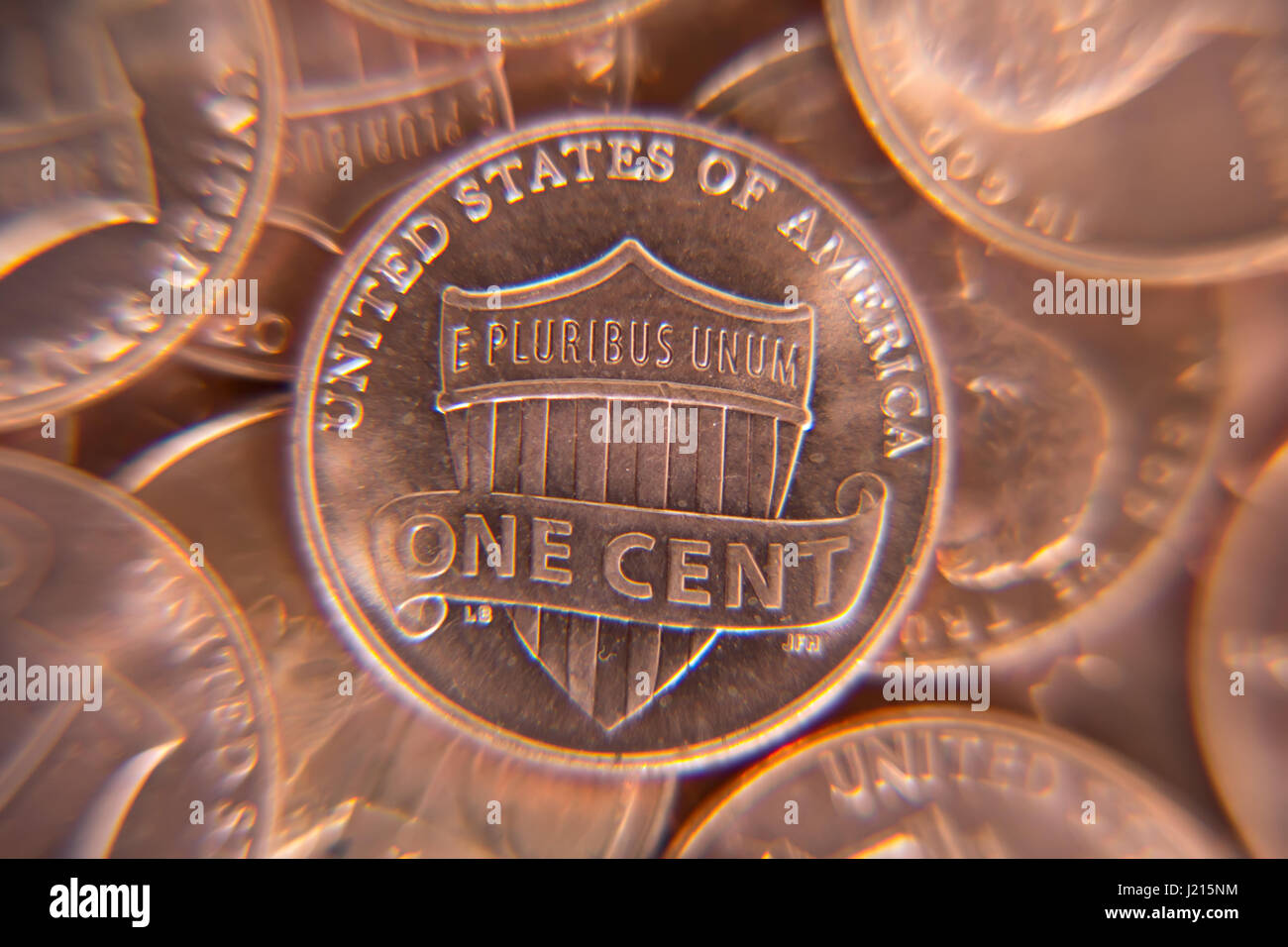 Huge pile of the US coins Stock Photo - Alamy