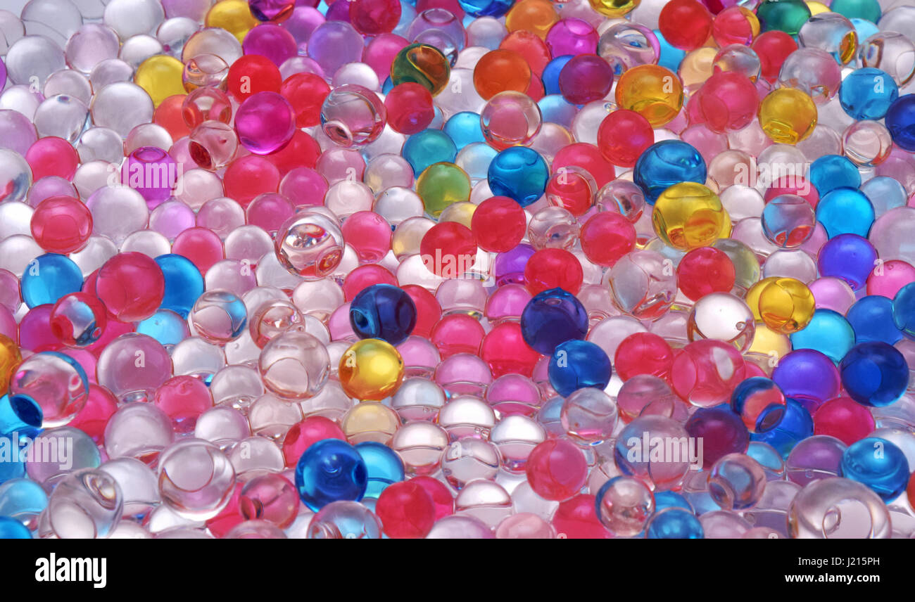 transparent colored water balls texture close up Stock Photo - Alamy