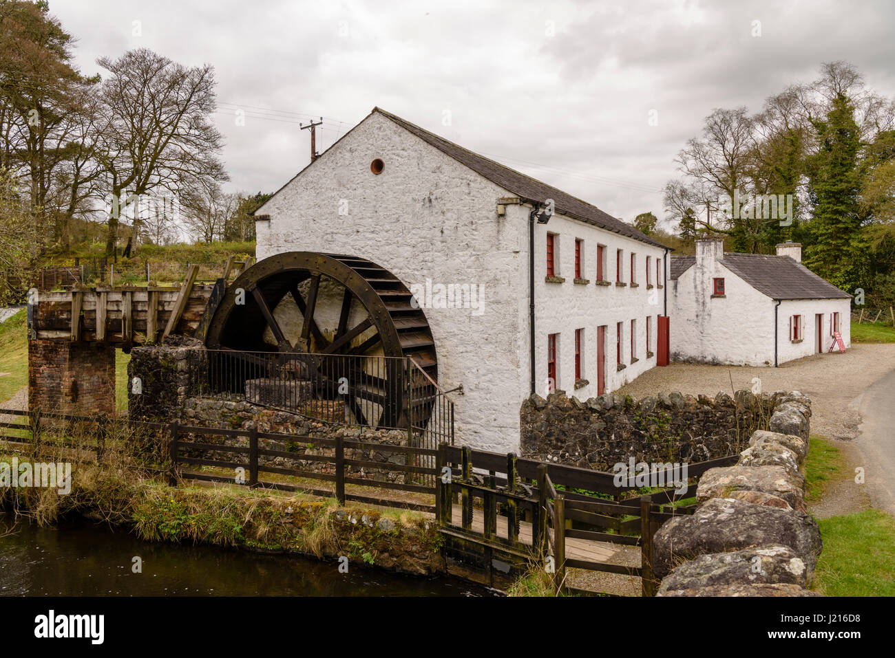 Waterwheel at Wellbrook Beetling Mill, Cookstown, Northern Ireland ...