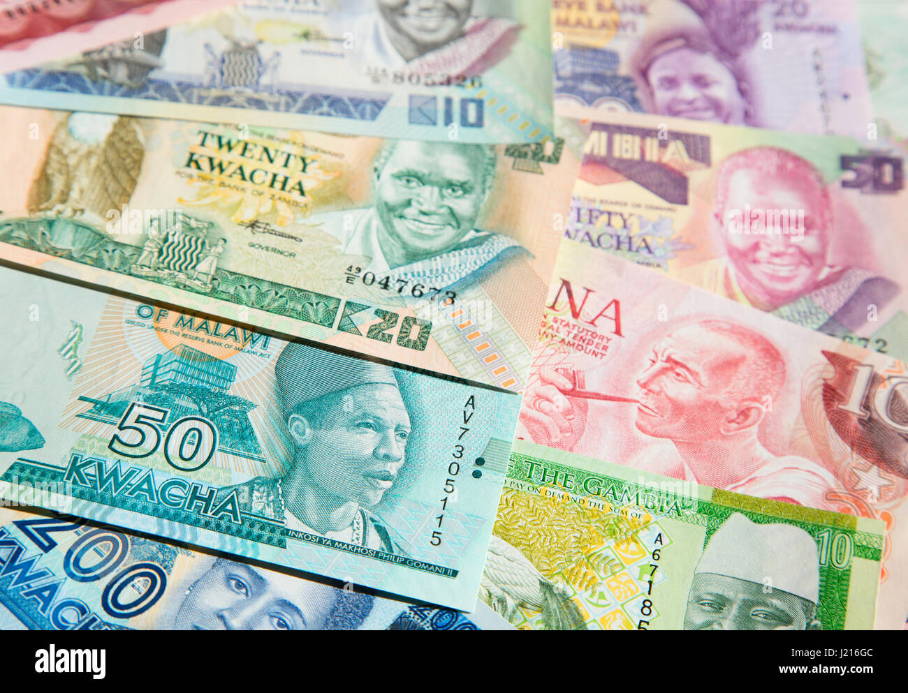 Variety of the African banknotes Stock Photo - Alamy