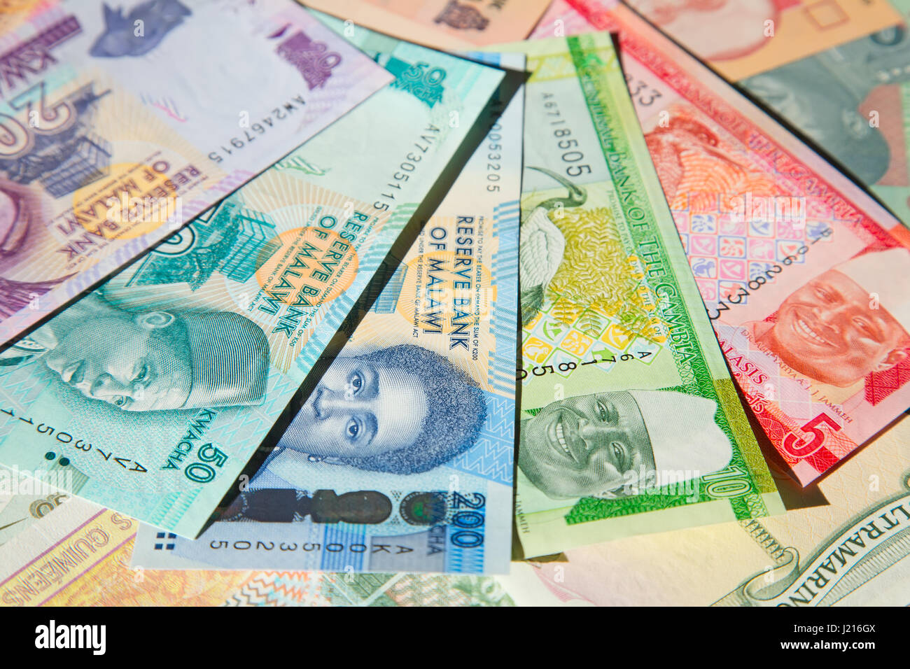 Variety of the African banknotes Stock Photo - Alamy
