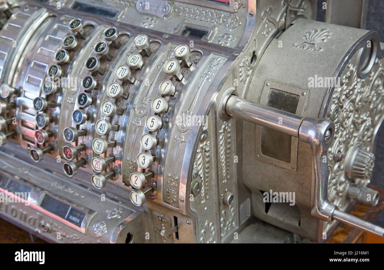 Old fashioned bank cashier hi-res stock photography and images - Alamy