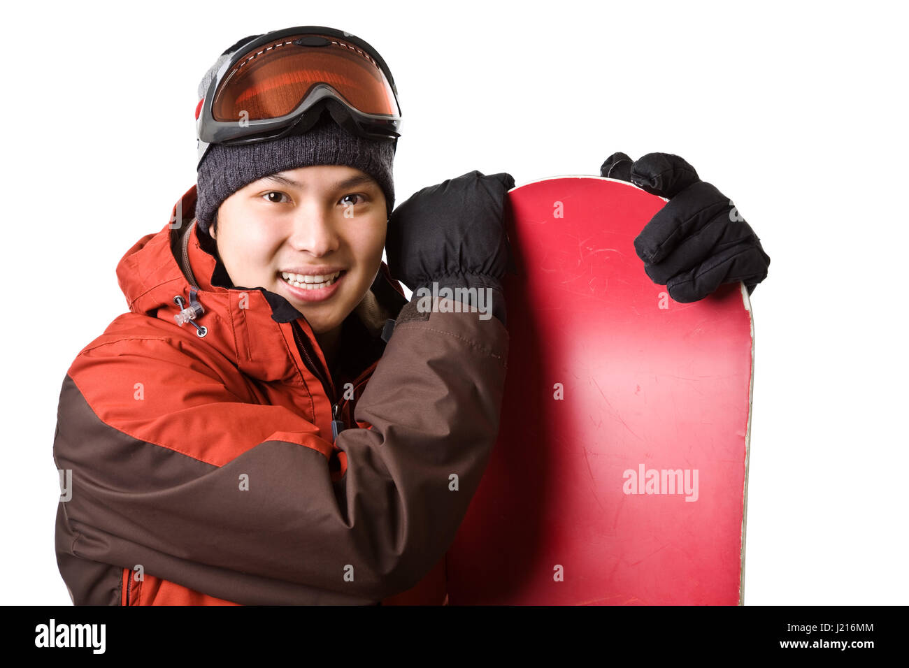 Asian male snowboarder hi-res stock photography and images - Alamy