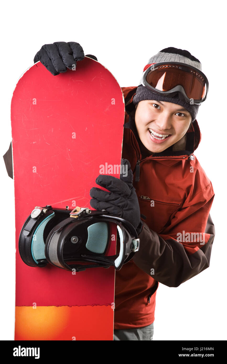 Asian male snowboarder hi-res stock photography and images - Alamy