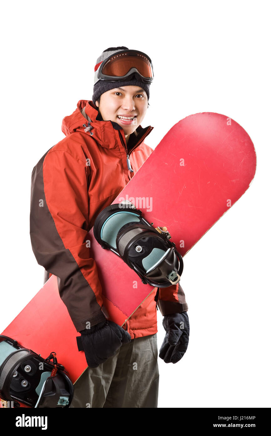 Asian male snowboarder hi-res stock photography and images - Alamy