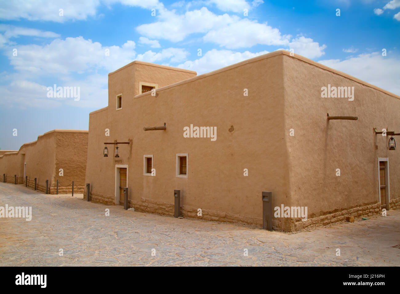 Streets of the old city Diriyah near Ar Riyadh, Kingdom of Saudi Arabia ...