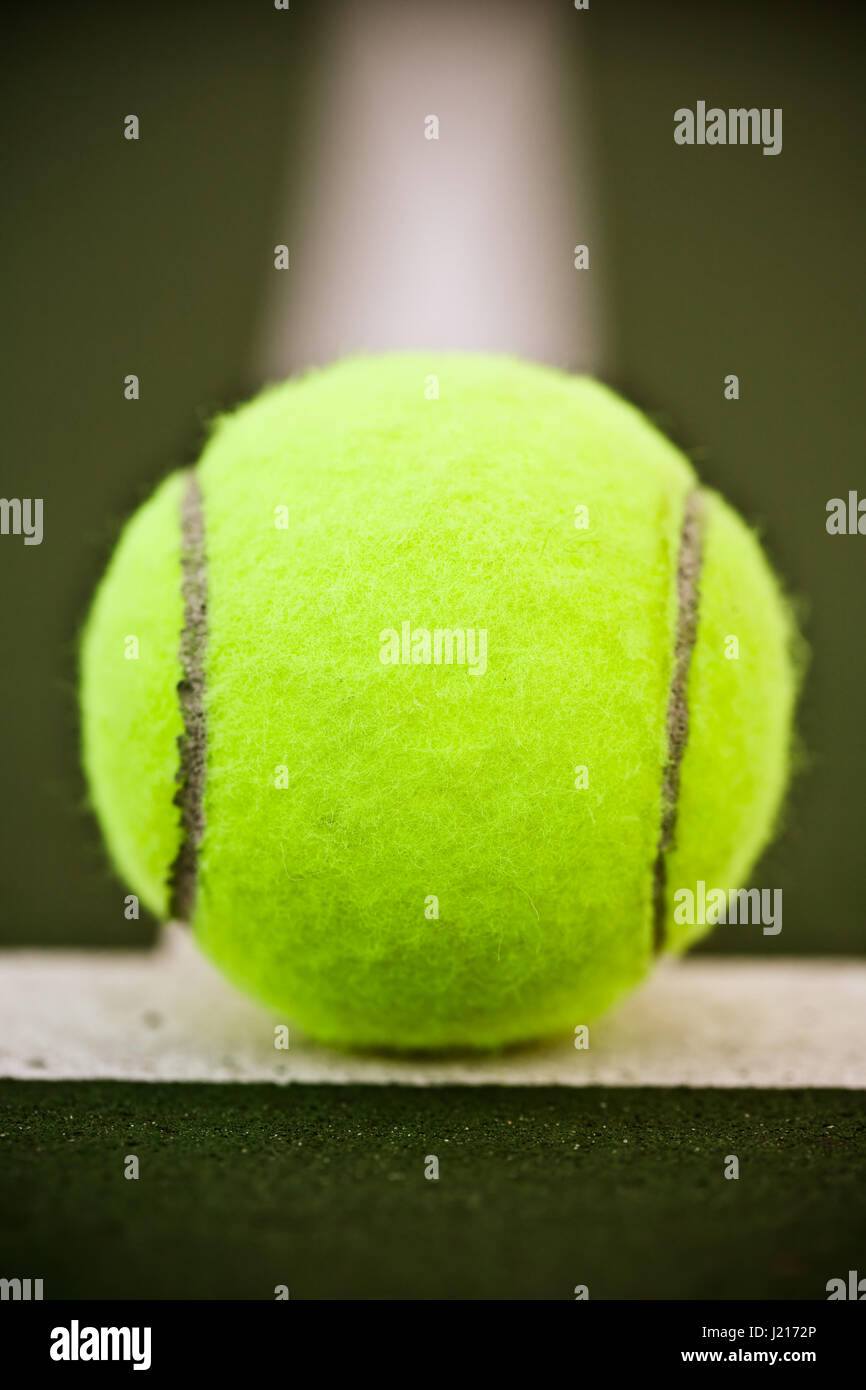 A shot of a tennis ball in a tennis court Stock Photo - Alamy