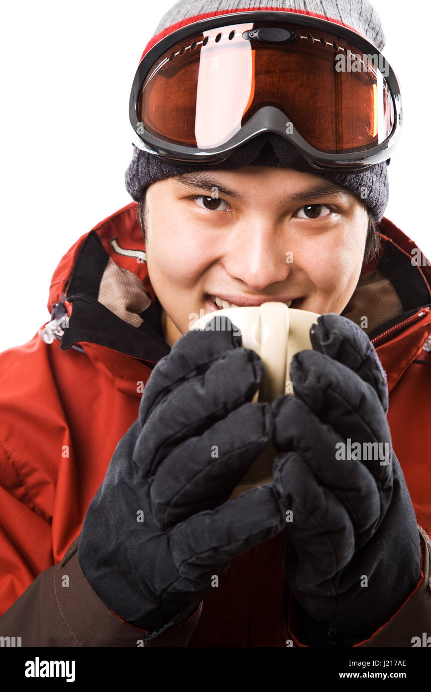 Asian male snowboarder hi-res stock photography and images - Alamy