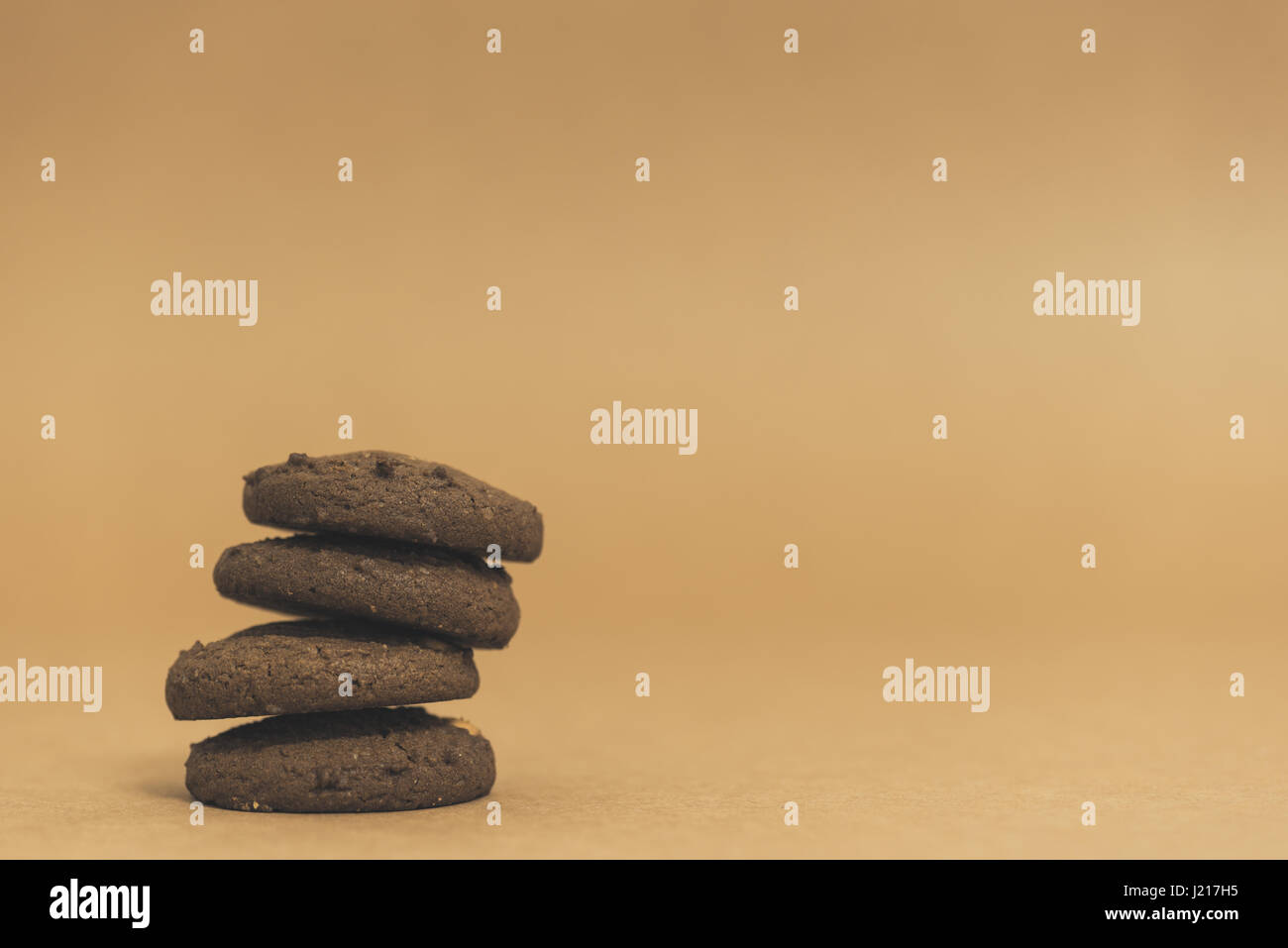 Stack of Chocolate Chip Cookies Stock Photo - Alamy
