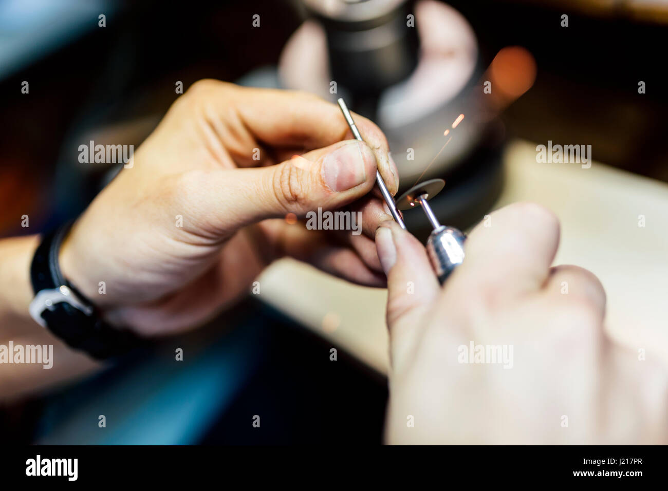 Working silver jewelry hi-res stock photography and images - Alamy