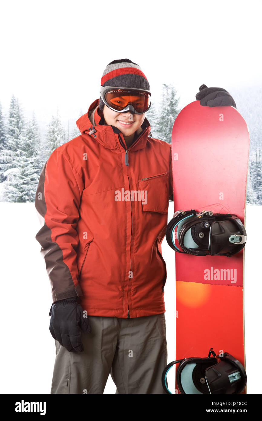 Asian male snowboarder hi-res stock photography and images - Alamy