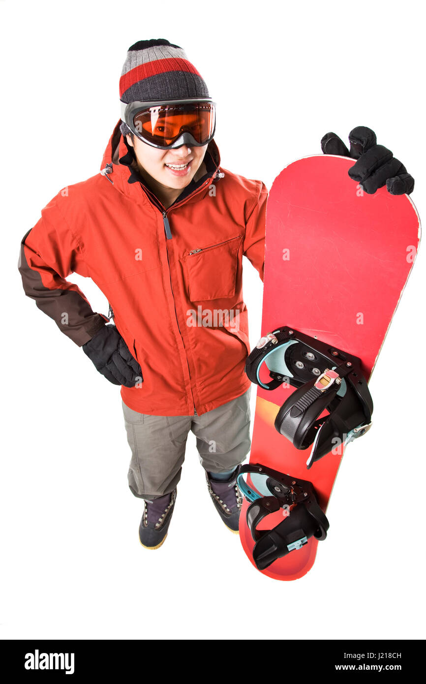 Asian male snowboarder hi-res stock photography and images - Alamy