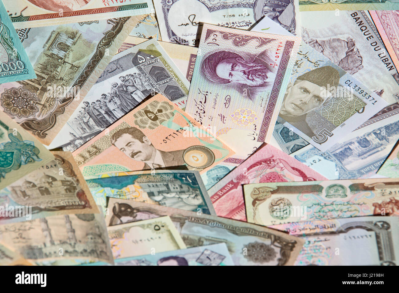 Variety of Middle East banknotes Stock Photo - Alamy