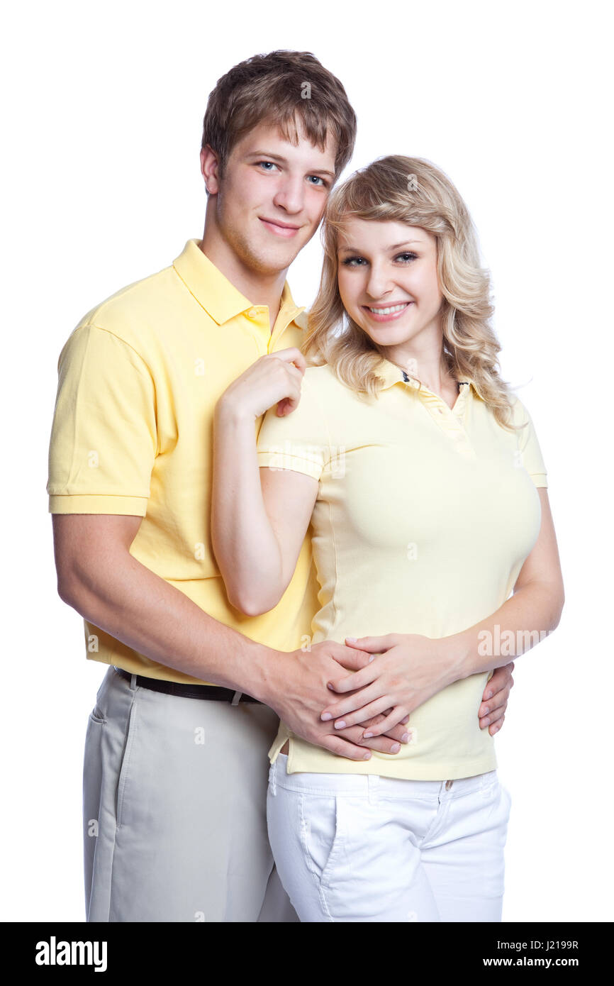 A portrait of a beautiful caucasian couple in love Stock Photo - Alamy