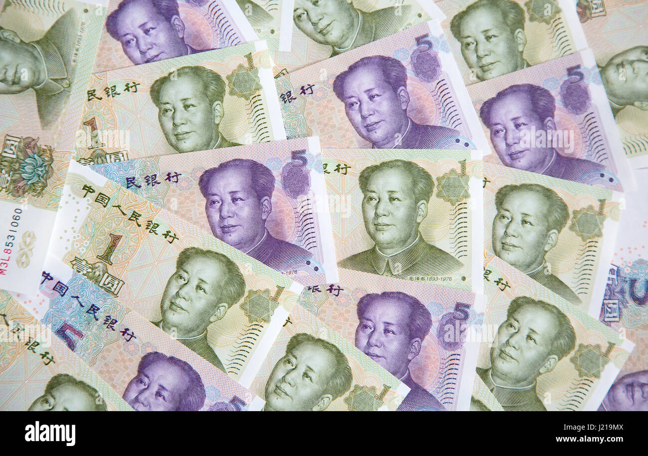 Collection of the chinese banknotes Stock Photo - Alamy