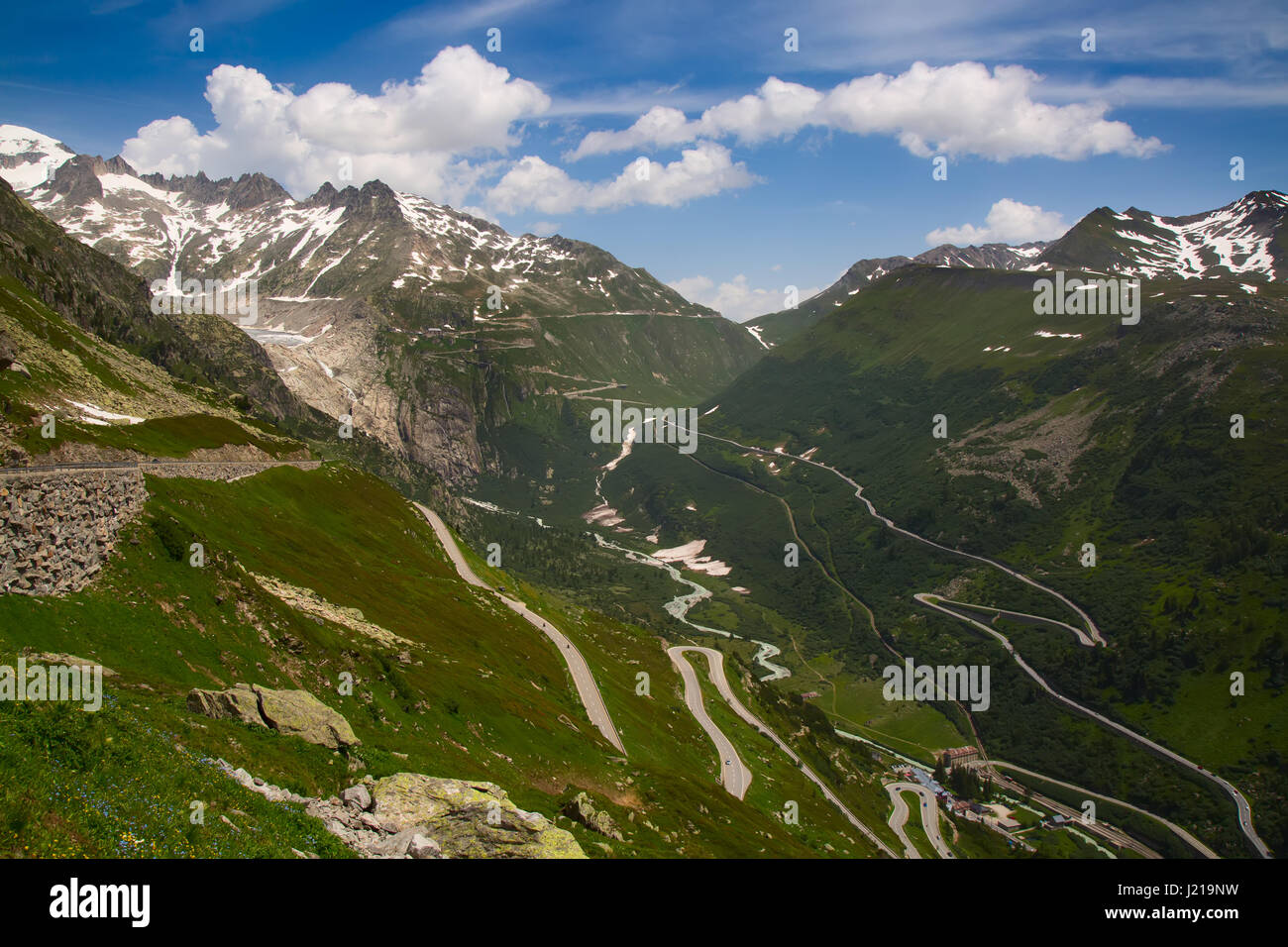 High mountain glacier rhonegletscher hi-res stock photography and ...