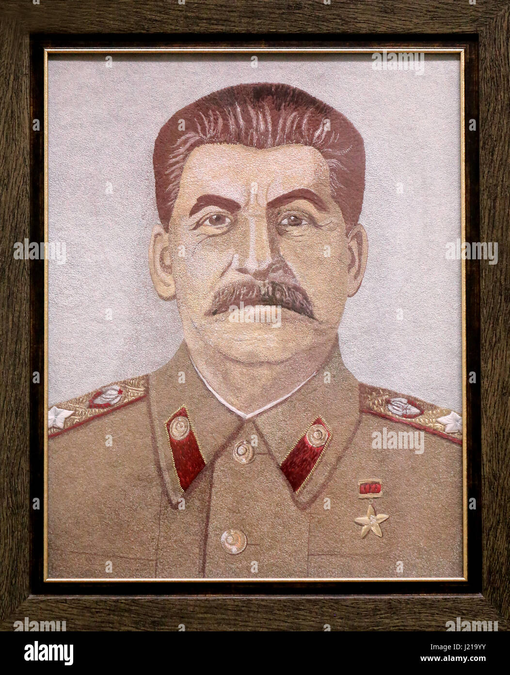 Photo historical macro color portrait of Stalin Stock Photo - Alamy