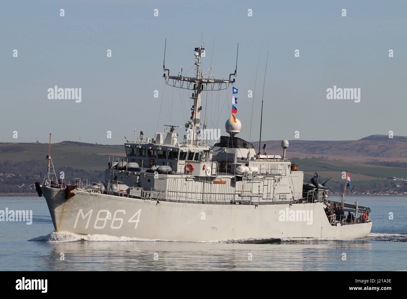 HNLMS Willemstad (M864), an Alkmaar-class minehunter of the Royal ...