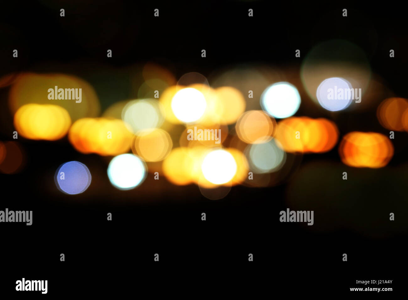 Bokeh multi-colored lights fly Stock Photo - Alamy