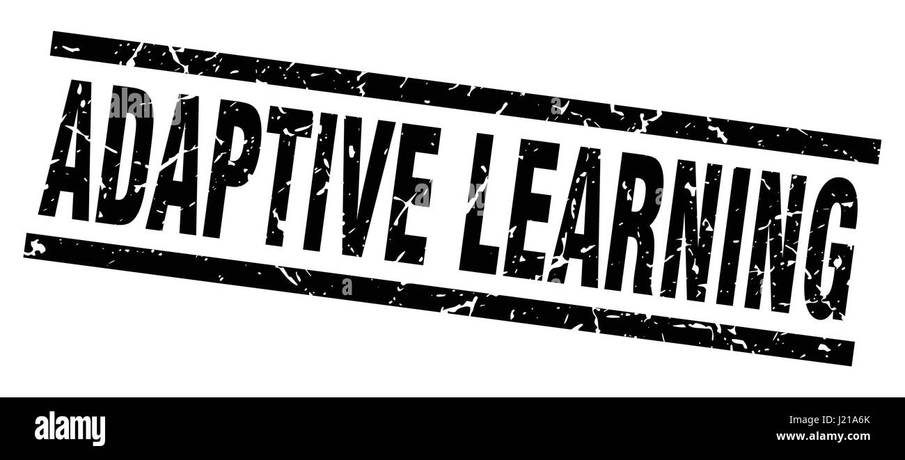 square grunge black adaptive learning stamp Stock Vector Image & Art - Alamy