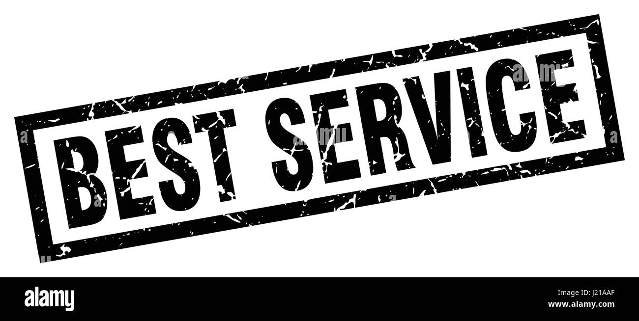 square grunge black best service stamp Stock Vector Image & Art - Alamy