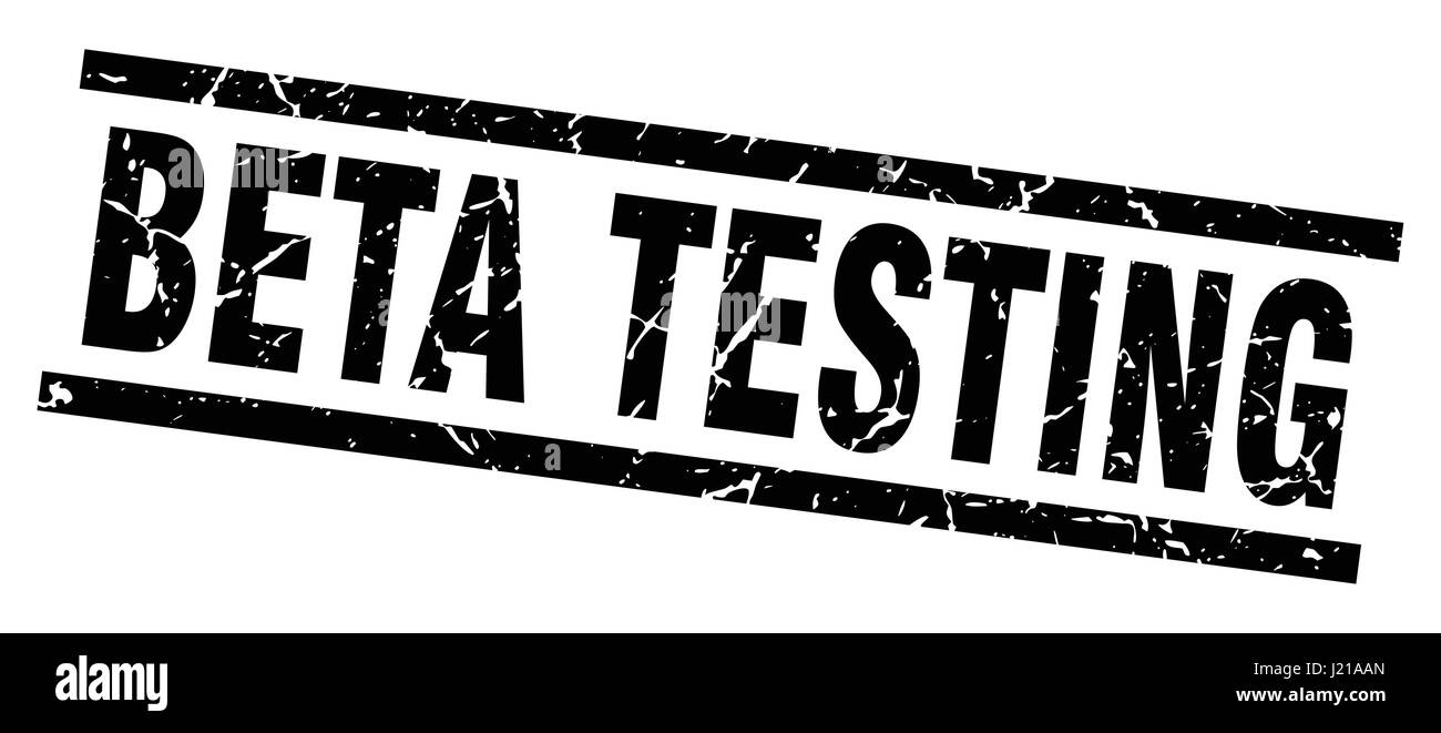 square grunge black beta testing stamp Stock Vector Image & Art - Alamy