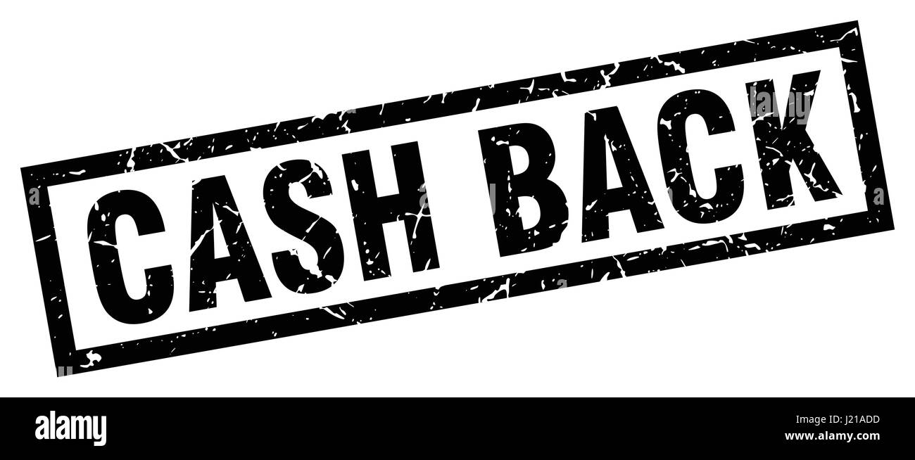 square grunge black cash back stamp Stock Vector Image & Art - Alamy