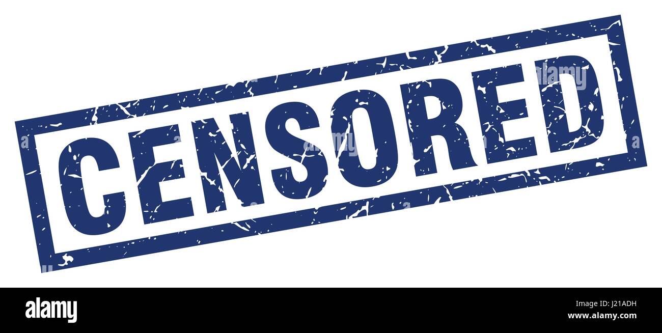 square grunge blue censored stamp Stock Vector Image & Art - Alamy