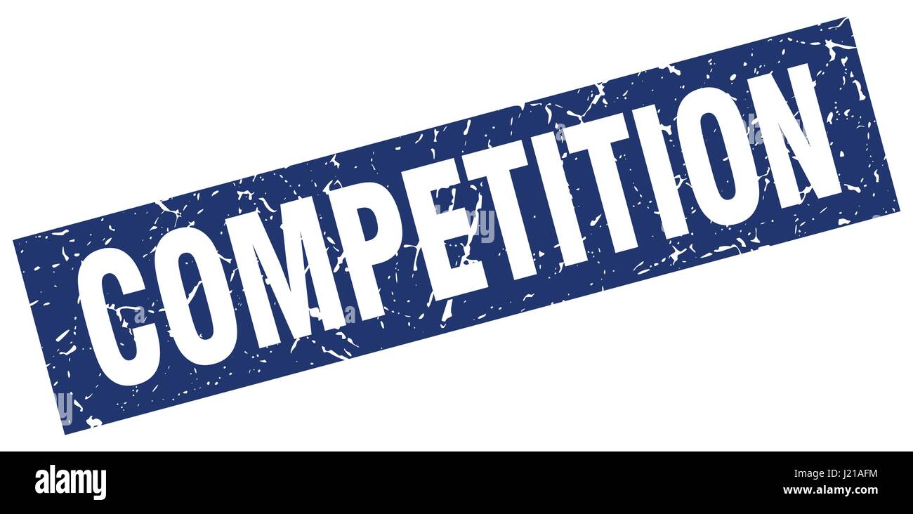 square grunge blue competition stamp Stock Vector Image & Art - Alamy