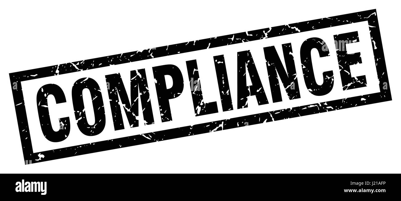 square grunge black compliance stamp Stock Vector Image & Art - Alamy