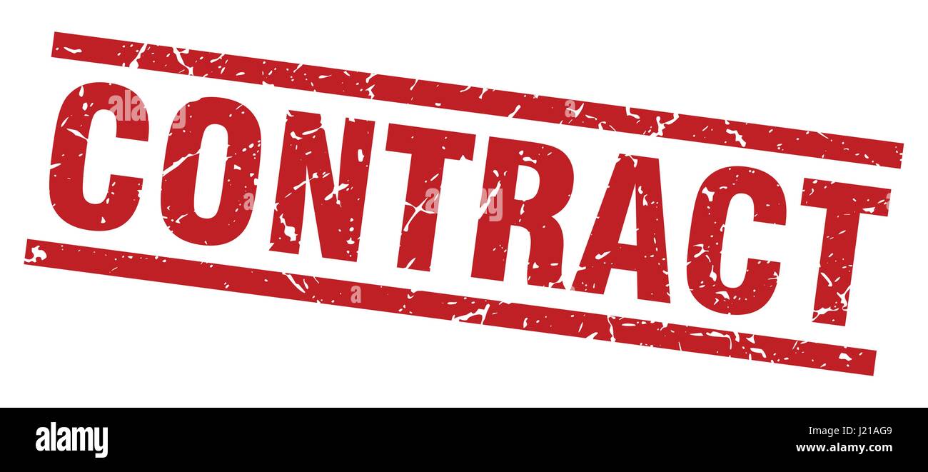 square grunge red contract stamp Stock Vector Image & Art - Alamy