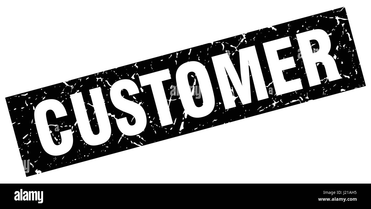 square grunge black customer stamp Stock Vector Image & Art - Alamy