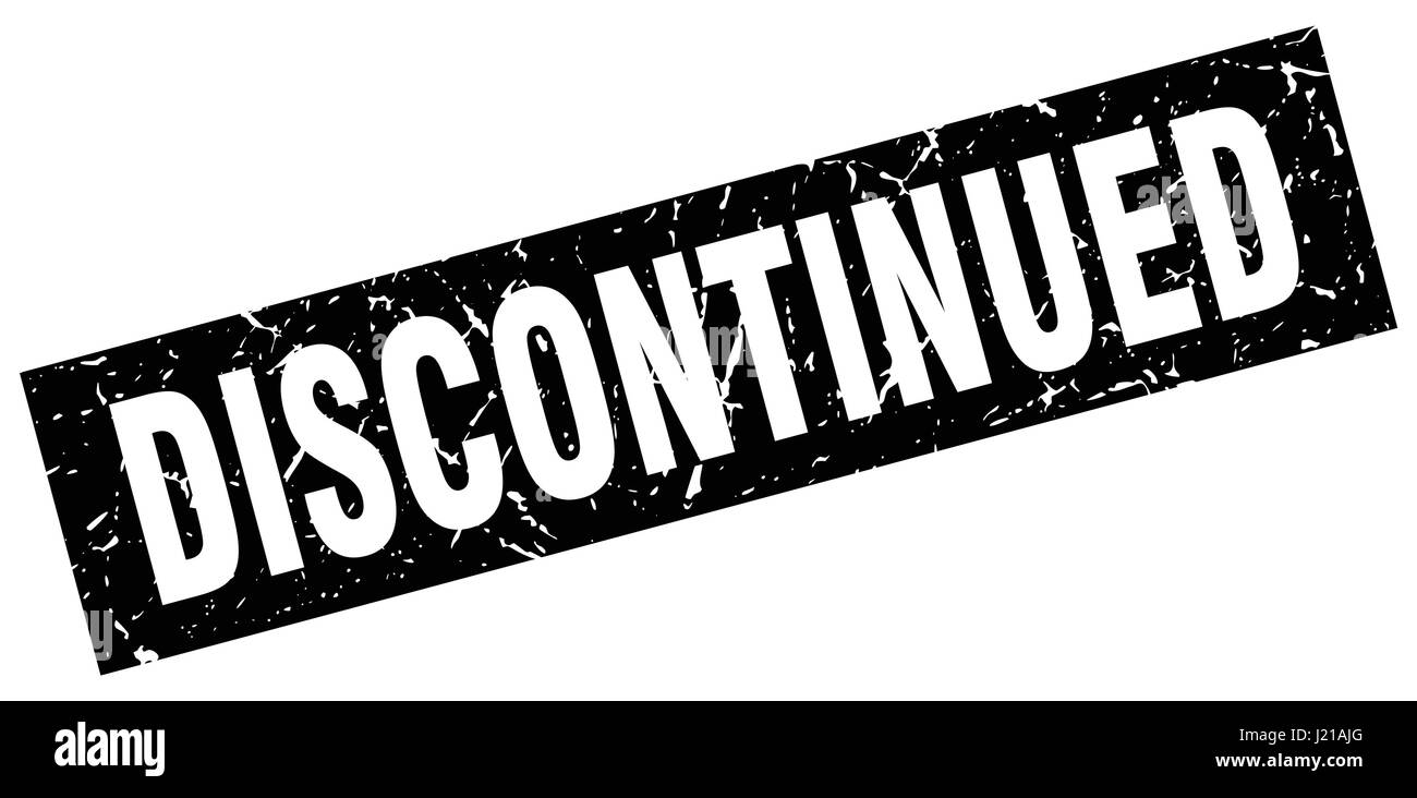 square grunge black discontinued stamp Stock Vector Image & Art - Alamy