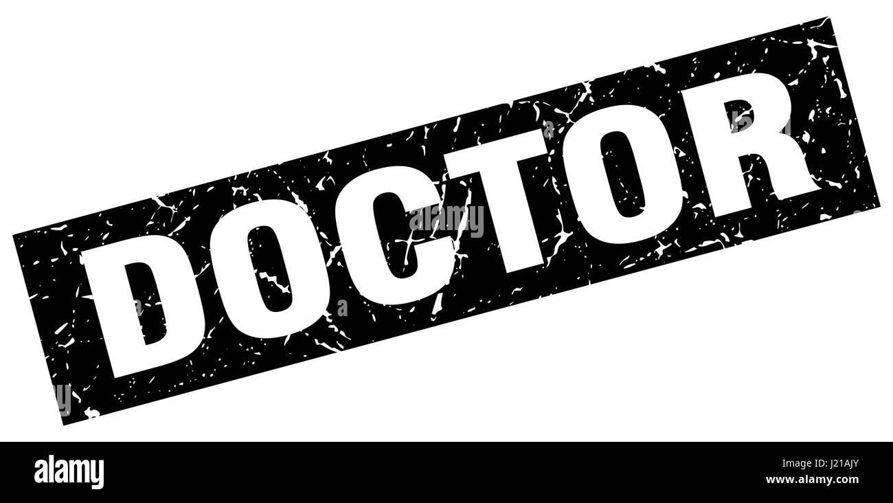 square grunge black doctor stamp Stock Vector Image & Art - Alamy