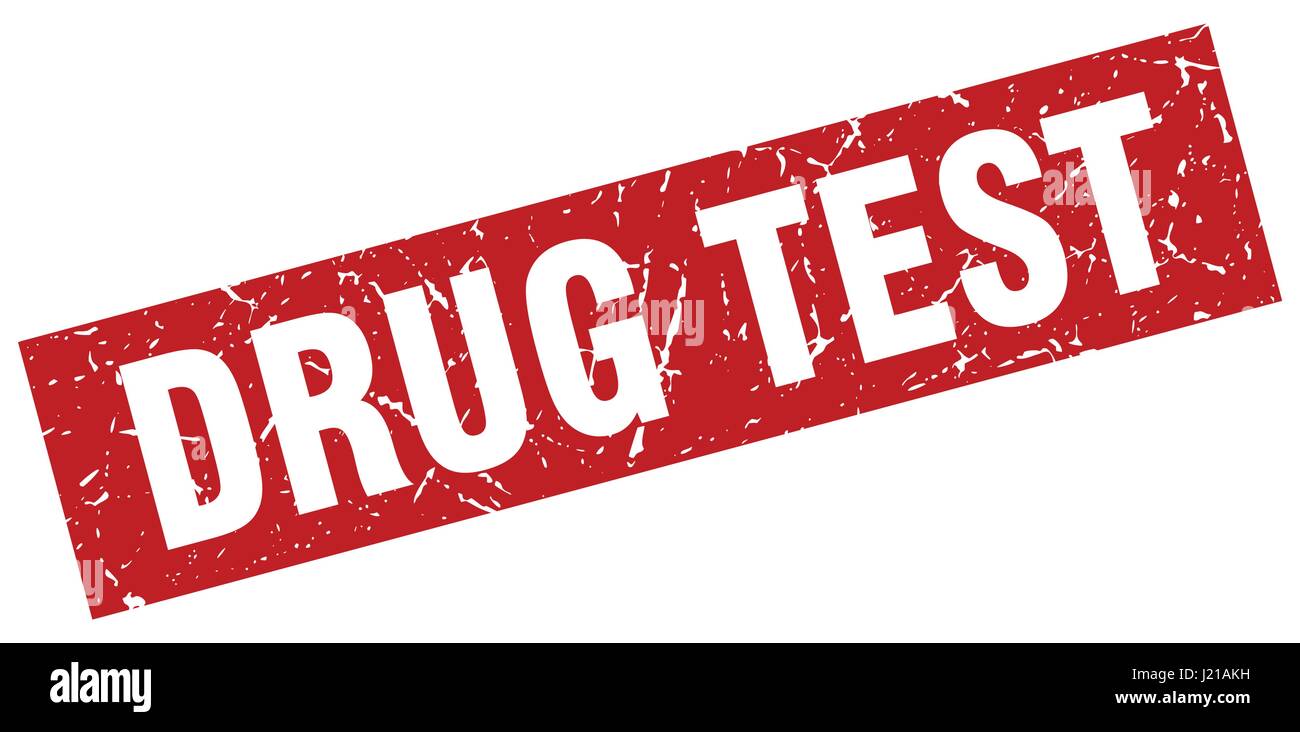 Drug test rubber stamp Cut Out Stock Images & Pictures - Alamy