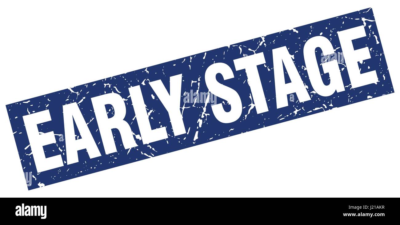 square grunge blue early stage stamp Stock Vector Image & Art - Alamy