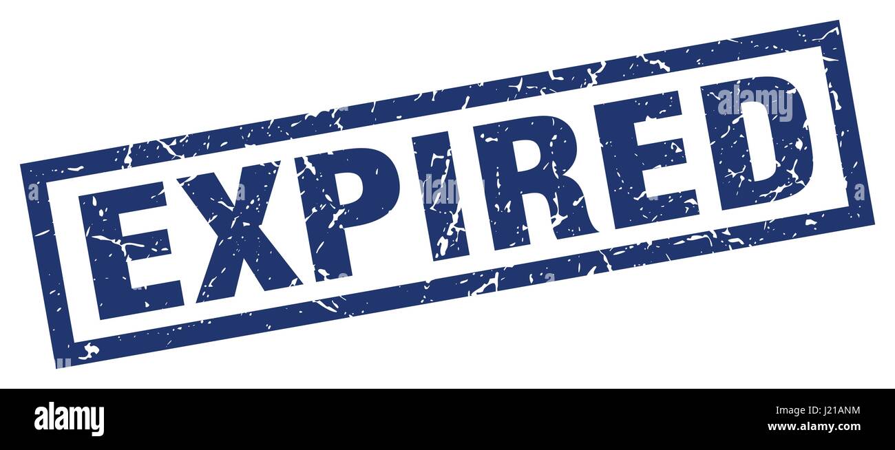 square grunge blue expired stamp Stock Vector Image & Art - Alamy