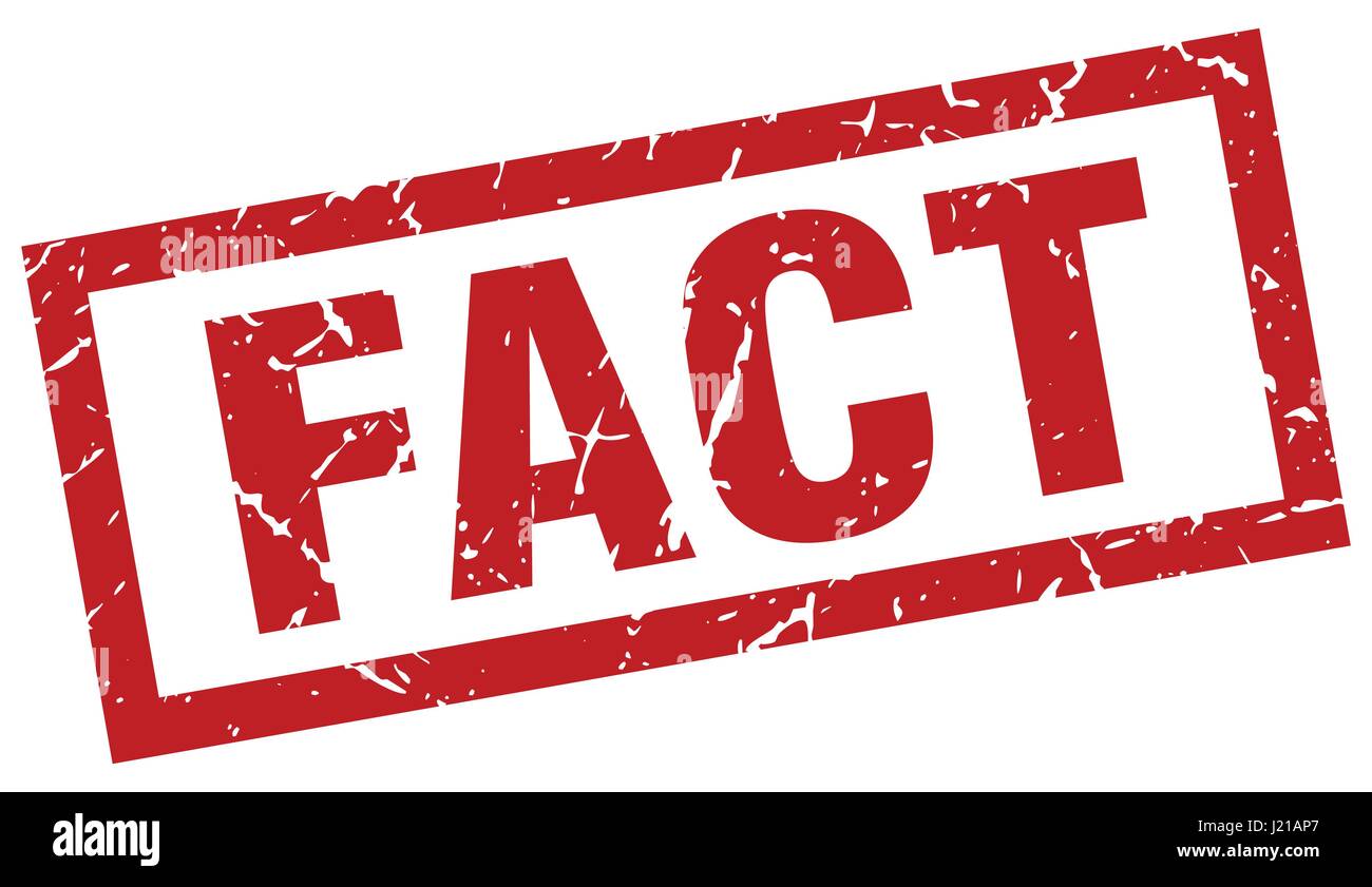 square grunge red fact stamp Stock Vector Image & Art - Alamy