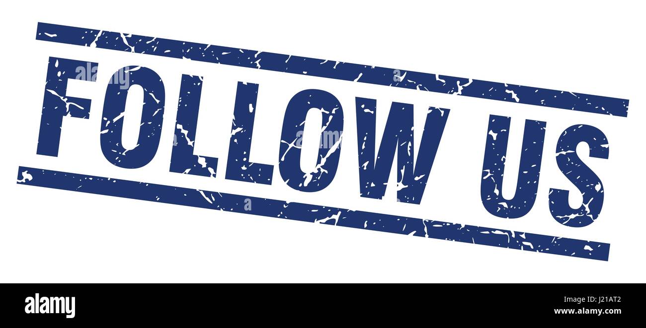 Follow us stamp Stock Vector Images - Alamy