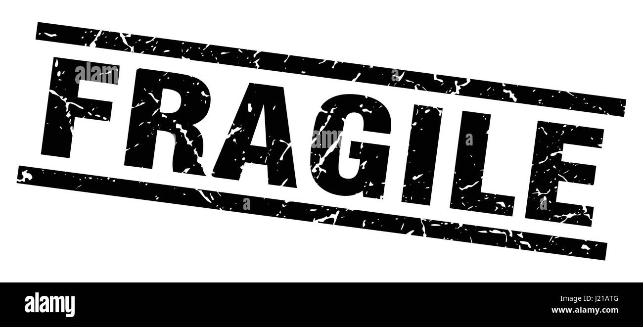 square grunge black fragile stamp Stock Vector Image & Art - Alamy
