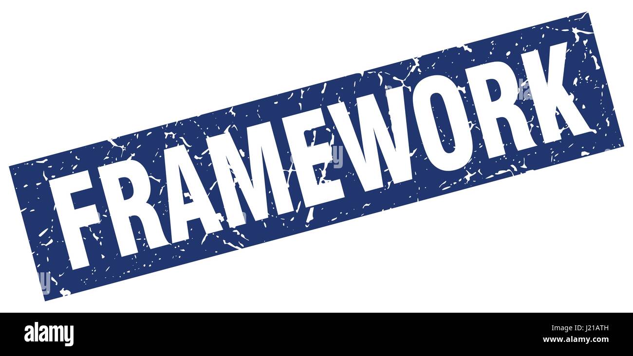 square grunge blue framework stamp Stock Vector Image & Art - Alamy