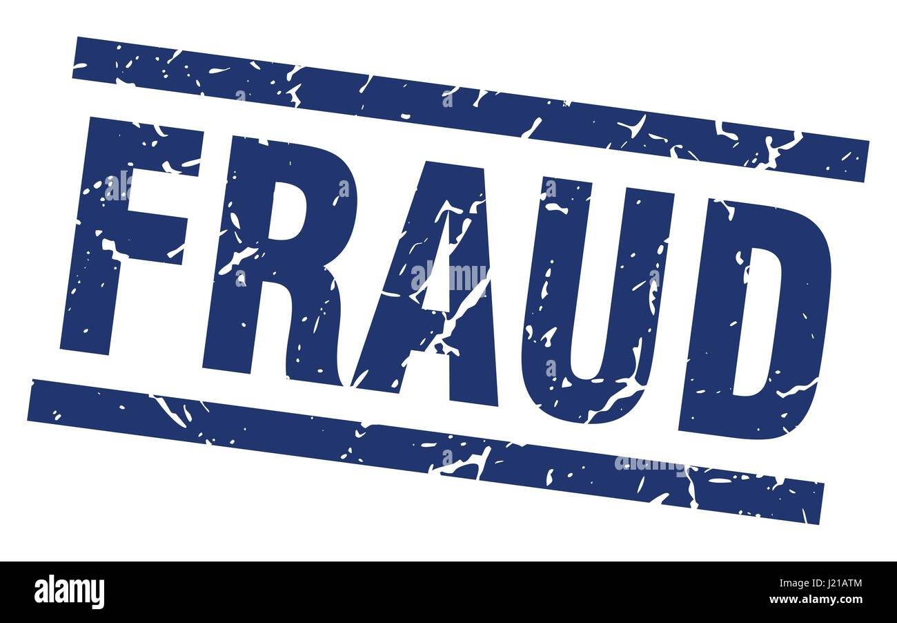 square grunge blue fraud stamp Stock Vector Image & Art - Alamy