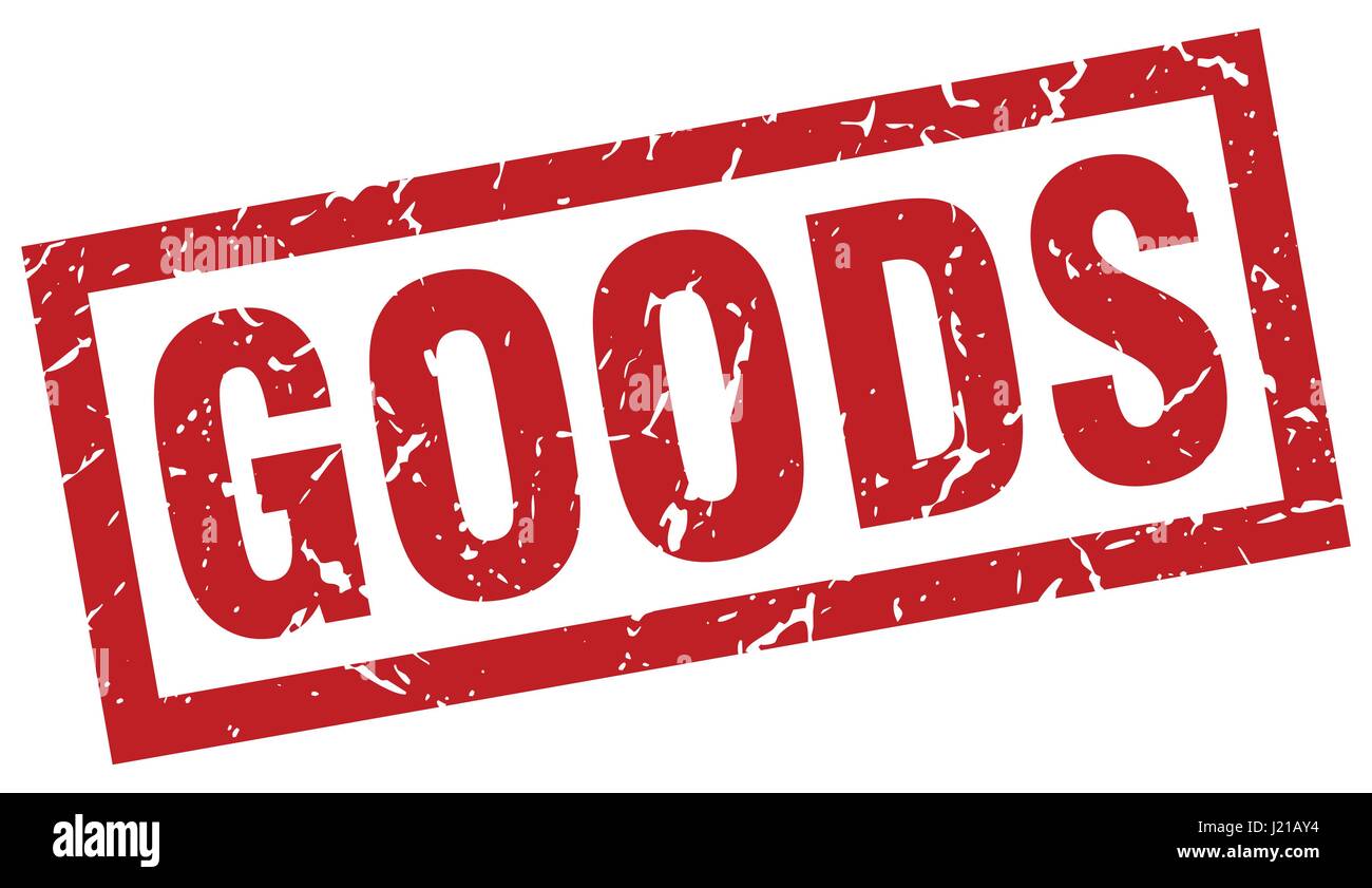 square grunge red goods stamp Stock Vector Image & Art - Alamy