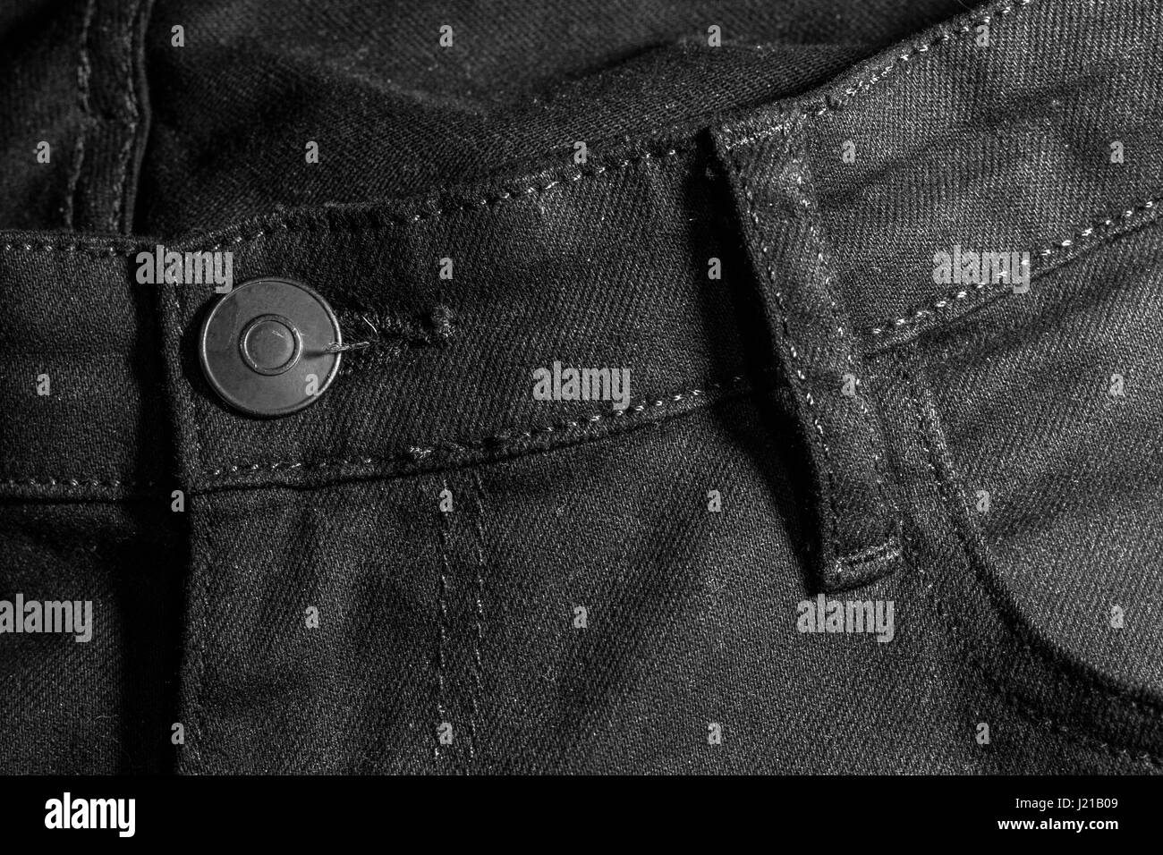 Jeans texture background close Black and White Stock Photos & Images ...